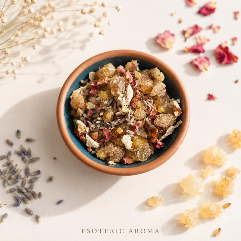 Love Herbal Resin Incense Blend 2oz | Rose, Copal & Amber – Esoteric Aroma