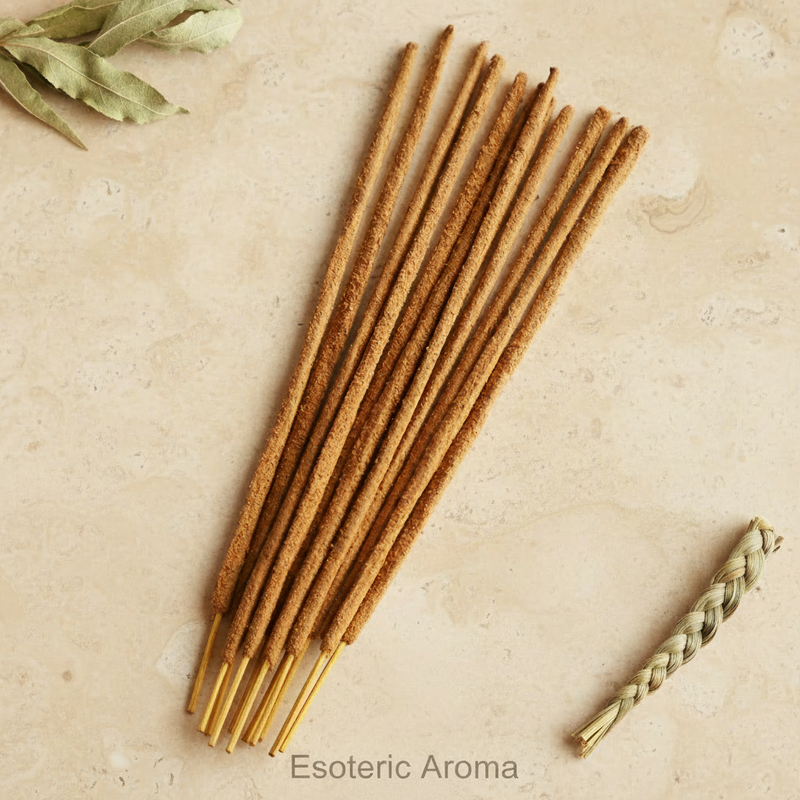 Yerba Santa & Sweetgrass Incense – 15g Energy Cleansing – Esoteric Aroma